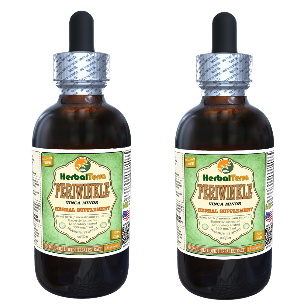 Periwinkle (Vinca Minor) Tincture, Organic Dried Leaves Liquid Extract ...